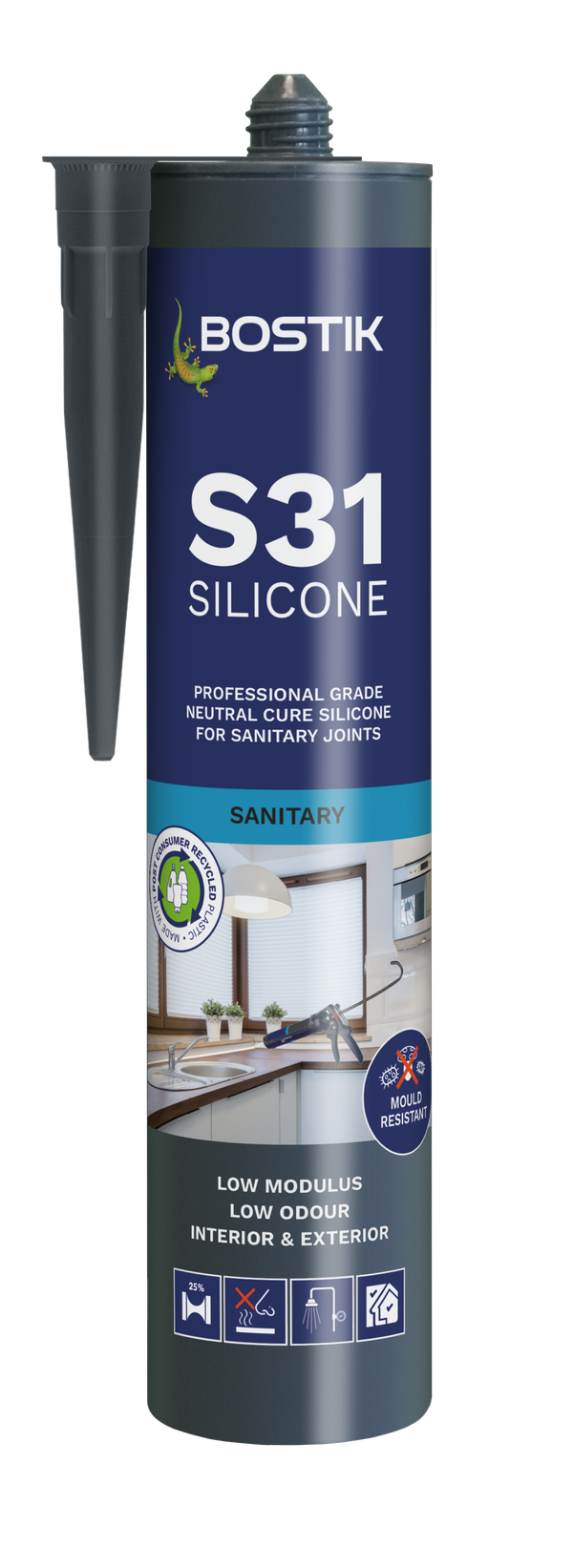 Bostik S31 Sanitary Silicone - White
