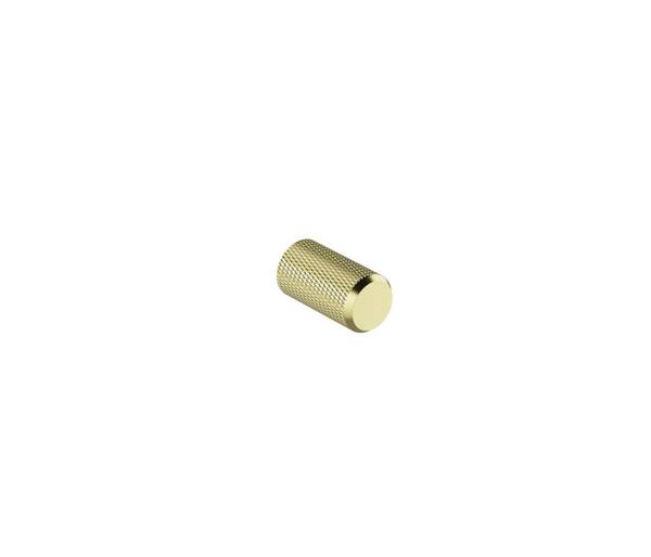 Knurled Satin Brass Knob | Magnet