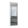 Shaker Single Panel White Frame, Mirror 610mm