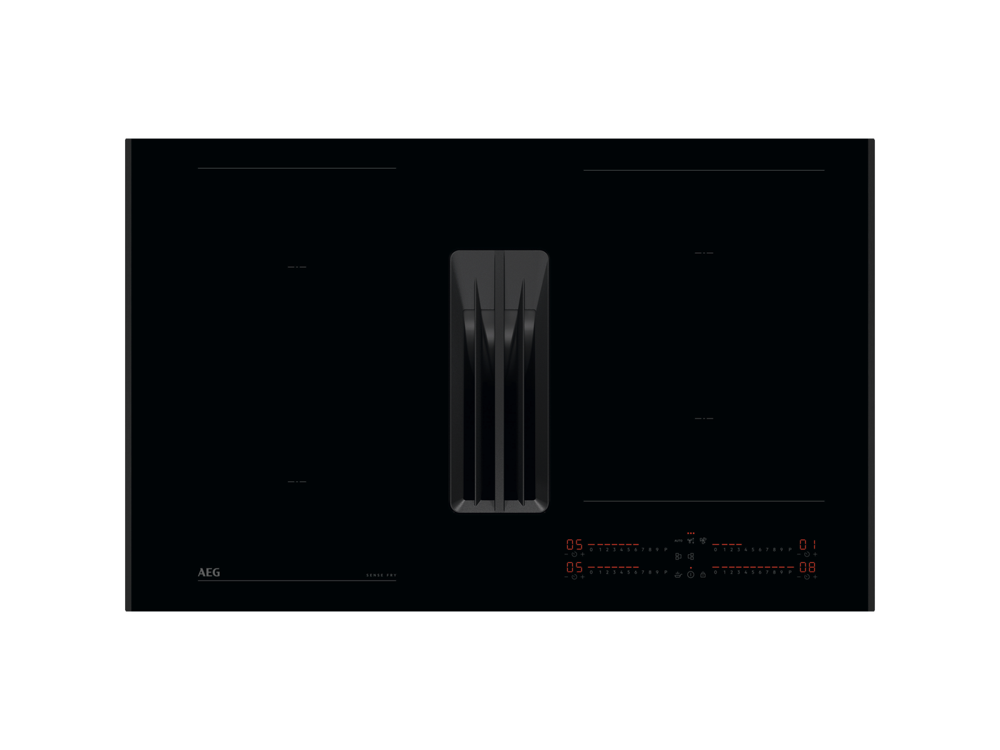 AEG 7000 NCH84C23AB 80cm Hob with Extraction Black | Magnet