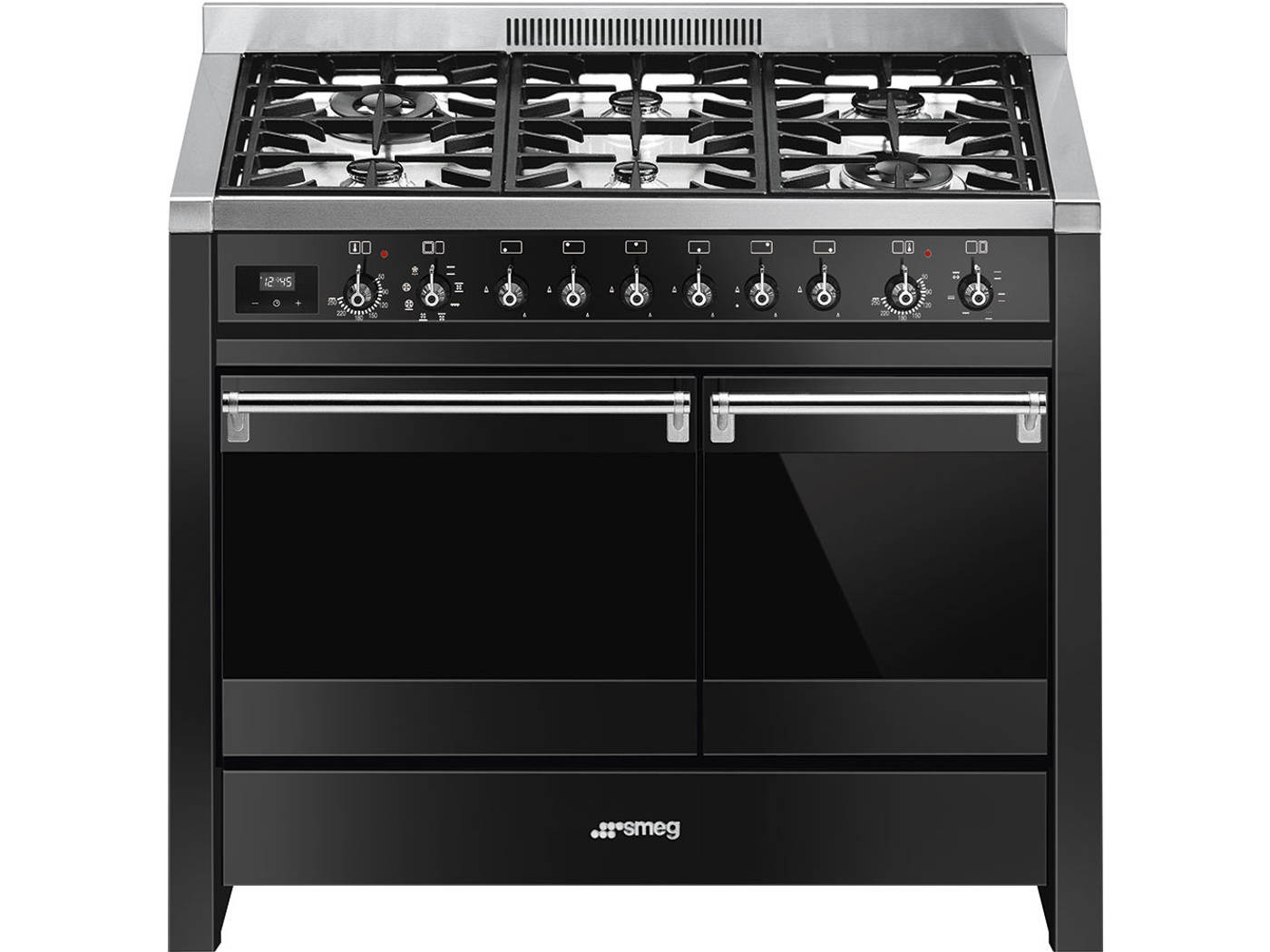Smeg 100cm Opera Dual Fuel Range Cooker Black A2BL-81 | Magnet