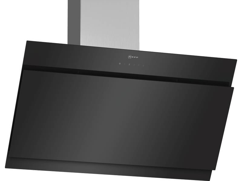 Neff N50, D95IHM1S0B Wall-mounted cooker hood, 90 cm, clear glass black ...