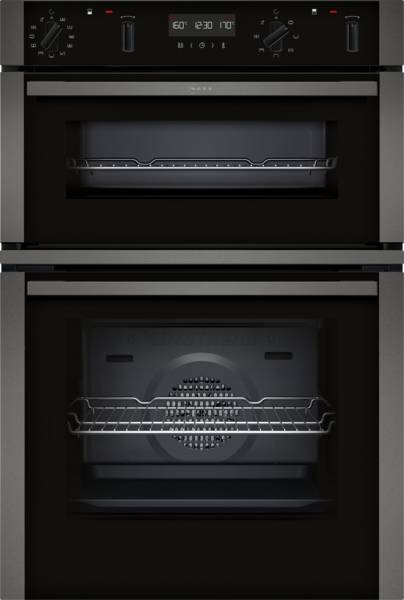 Neff N50 U2ACH7AG7B Pyrolytic Double Oven, Graphite Grey | Magnet