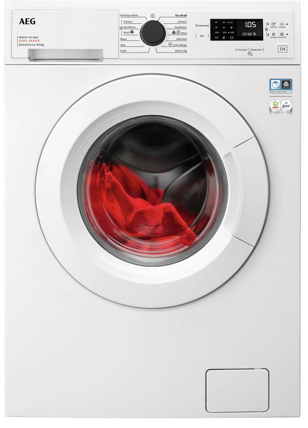 AEG LWX60846B Freestanding 8kg Washer Dryer