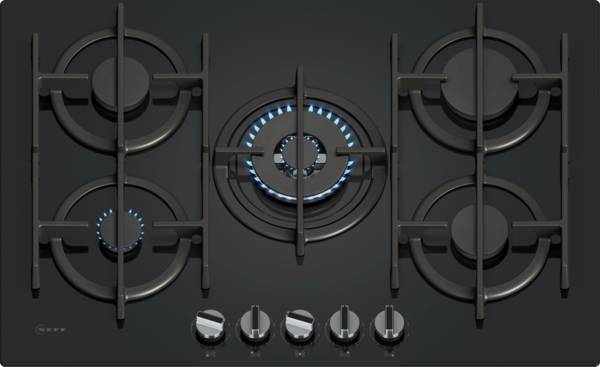 Neff N70 T27PIQ4S0 75cm Gas Hob Black | Magnet