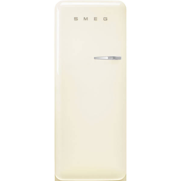 60cm 50s Style Left Hand Hinged Fridge with Icebox Cream