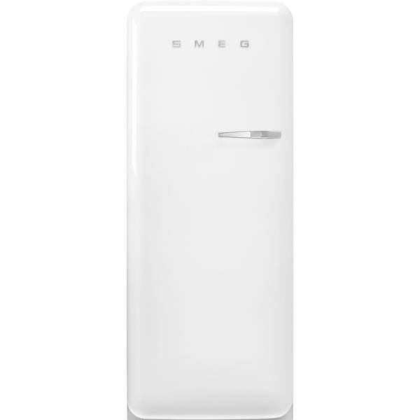 60cm 50s Style Left Hand Hinge Fridge with Icebox White