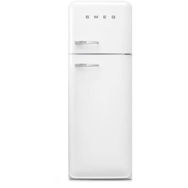 60cm 50s Style Right Hand Hinge Freezer over Fridge White