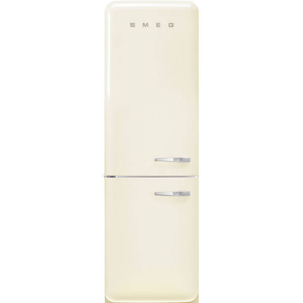 60cm 50s Style Left Hand Hinge Fridge Freezer White