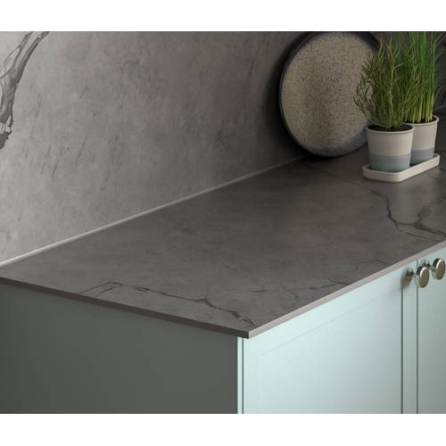 dark grey marble worktop