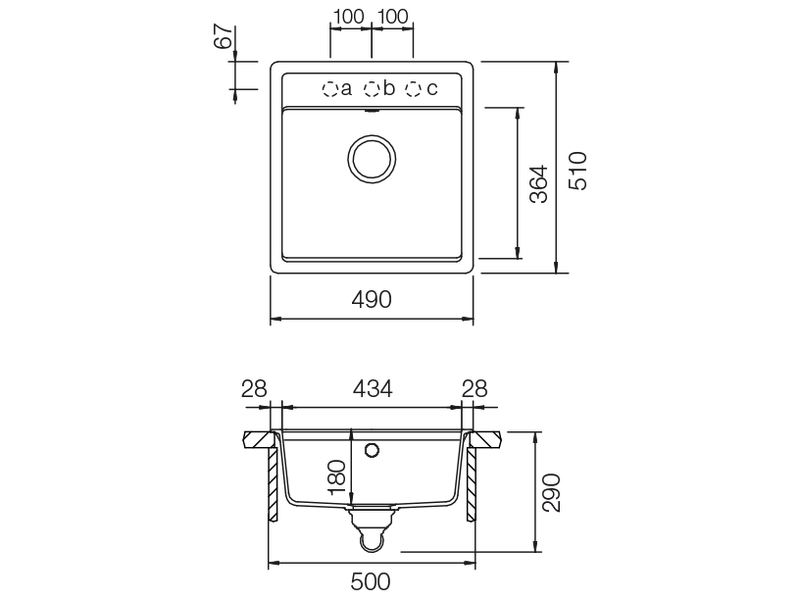 MONO N-100S 1.0B SINK | Magnet