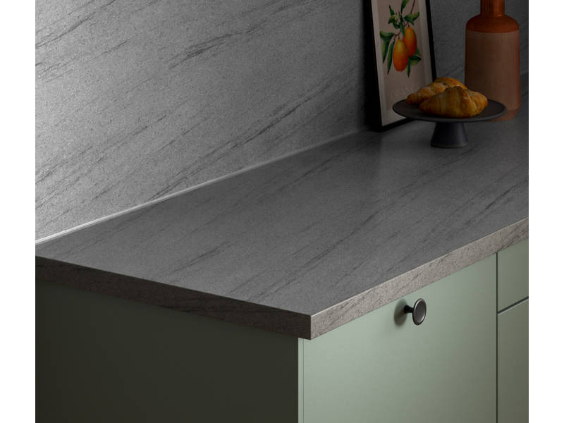 Silver granite laminate worktop
