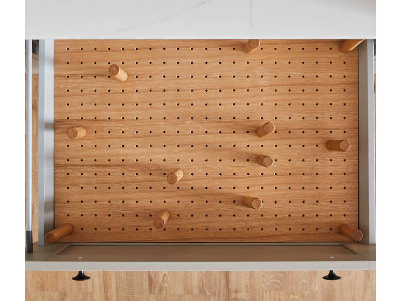 Premium Oak Peg Board | Magnet